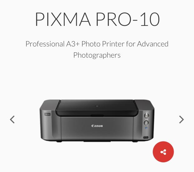 Canon Pro10 professional photo printer, Computers & Tech, Printers ...