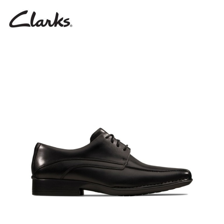 Clarks Francis Lace Black Leather Mens Shoes, Men's Fashion, Footwear ...