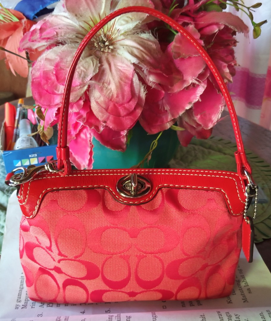 COACH mini carry bag, Luxury, Bags & Wallets on Carousell