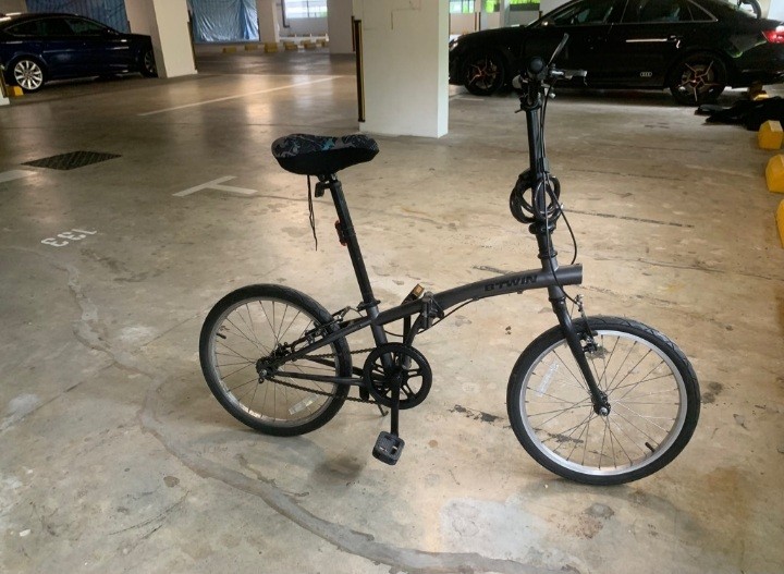 Decathlon tilt 100 20in foldable bike, Sports Equipment, Bicycles ...