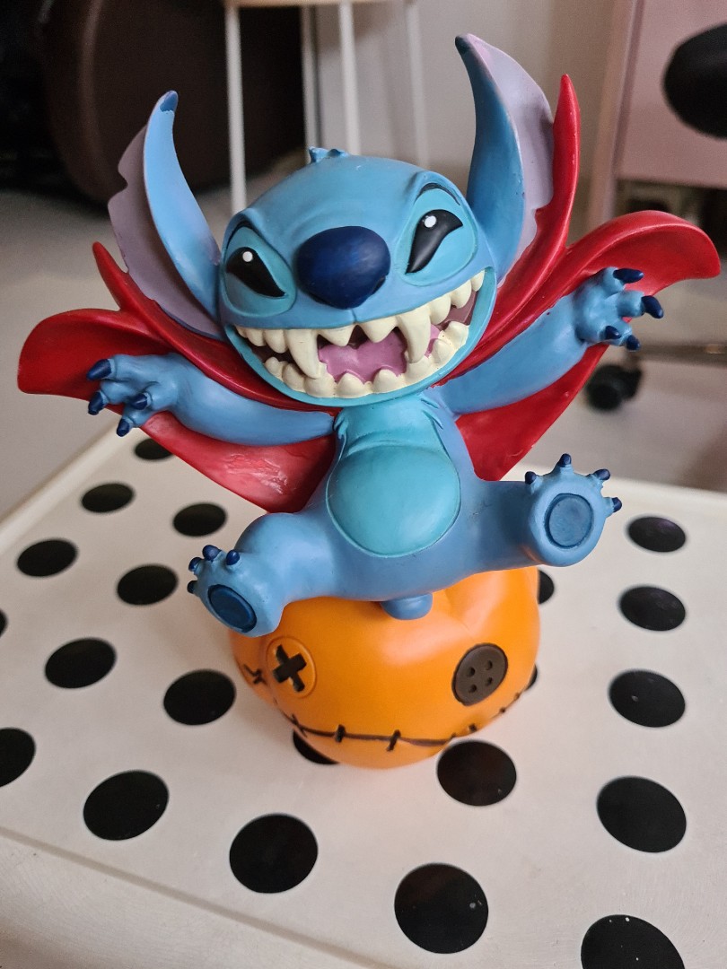 Disney stitch halloween scrump pumpkin head garden collection takasho ...