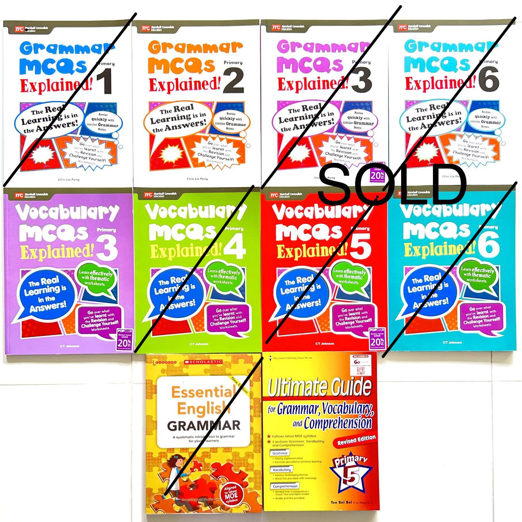 ENGLISH GRAMMAR & VOCABULARY (Primary 1 - 6), Hobbies & Toys, Books ...