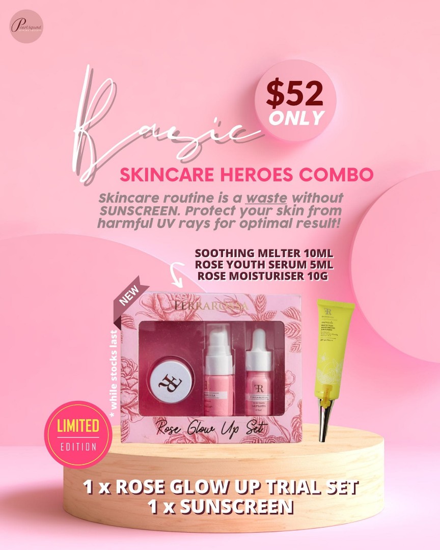 FerraRossa Basic Skincare Heroes Combo, Beauty & Personal Care, Face ...