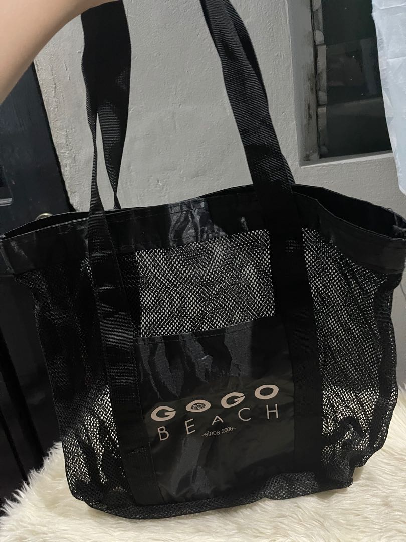 GOGO Beach Black Bag, Women's Fashion, Bags & Wallets, Beach Bags on ...