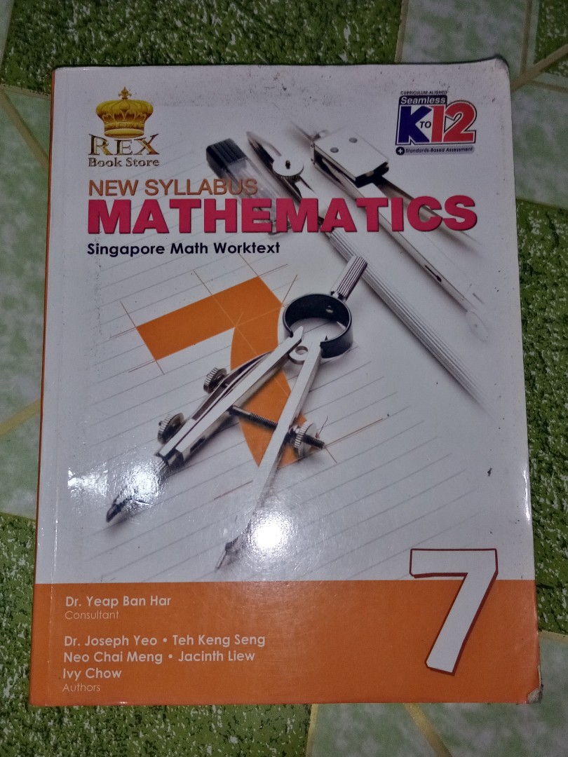 GRADE 7 MATH BOOK (NEW SYLLABUS MATHEMATICS), Hobbies & Toys, Books ...