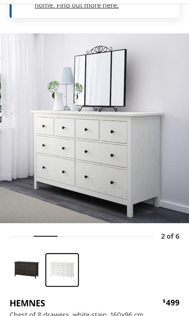 HEMNES IKEA DRAWERS, Furniture & Home Living, Furniture, Shelves ...