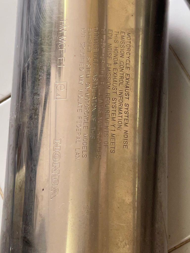 Honda VTR 1000 SP1 Stock Exhaust Pipe 1 Pair, Motorcycles, Motorcycle ...