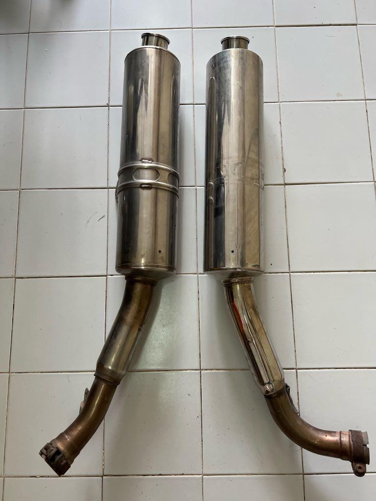 Honda VTR 1000 SP1 Stock Exhaust Pipe 1 Pair, Motorcycles, Motorcycle ...