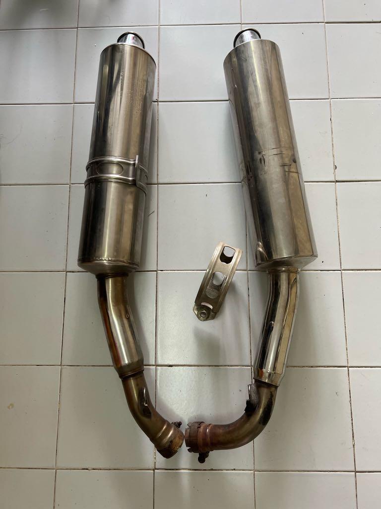 Honda VTR 1000 SP1 Stock Exhaust Pipe 1 Pair, Motorcycles, Motorcycle ...