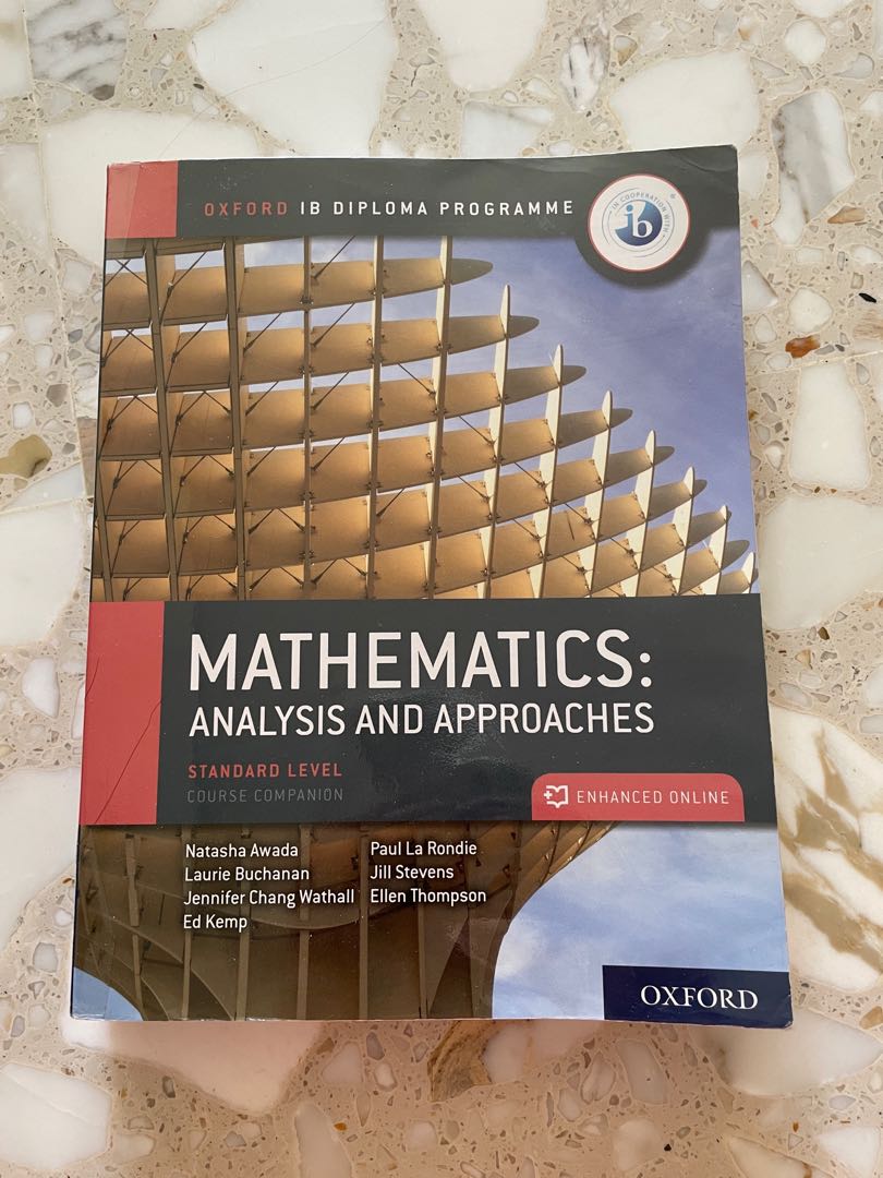 IB Mathematics & Approaches SL Textbook, Hobbies & Toys, Books ...