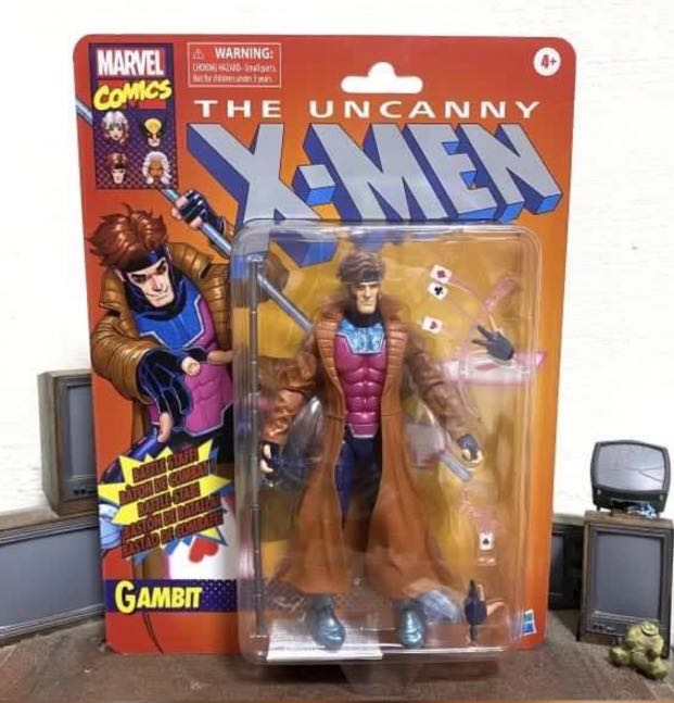 [In hand] Hasbro Marvel Legends Vintage Retro Card Jim Lee X-men Gambit ...