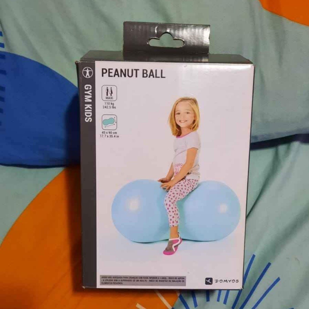Kids peanut ball gym exercise yoga domyos decathlon, Hobbies & Toys ...