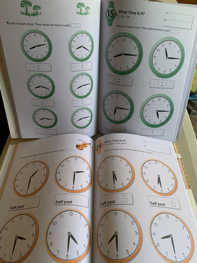 Kumon Telling Time Books, Hobbies & Toys, Books & Magazines, Children's ...