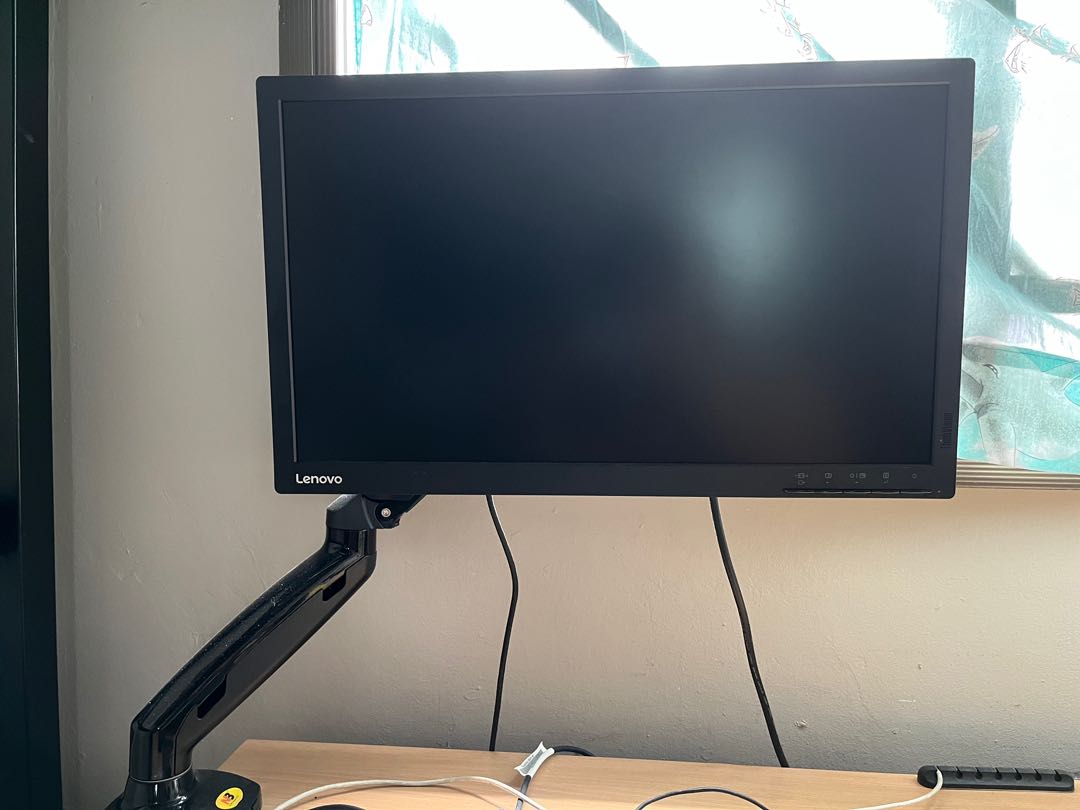 Lenovo Monitor + Monitor Arm, Computers & Tech, Desktops on Carousell