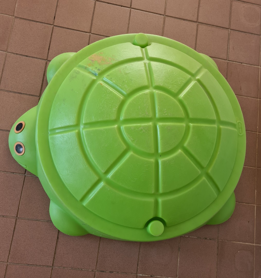 Little Tikes turtle sandbox with cover outdoor waddling pool sand pit ...