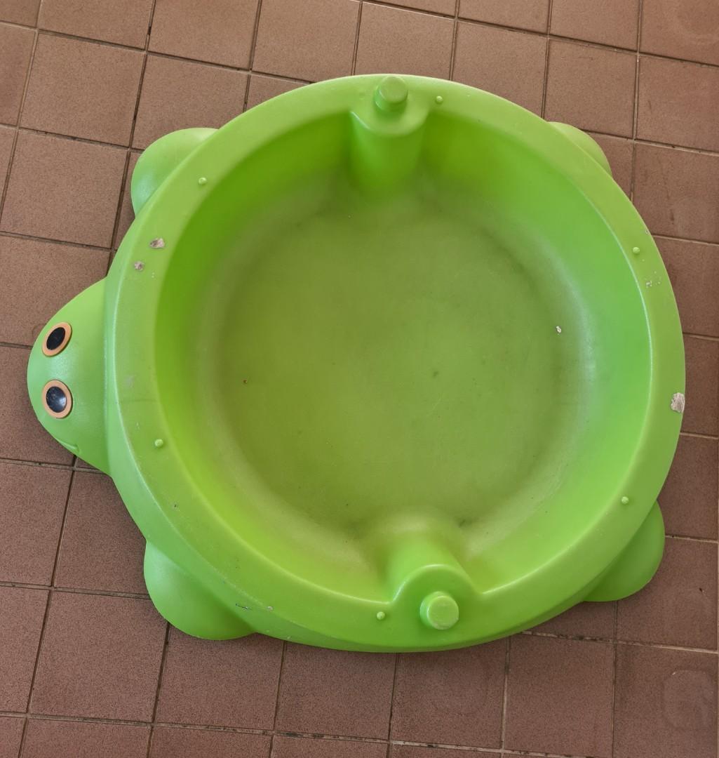 Little Tikes turtle sandbox with cover outdoor waddling pool sand pit ...