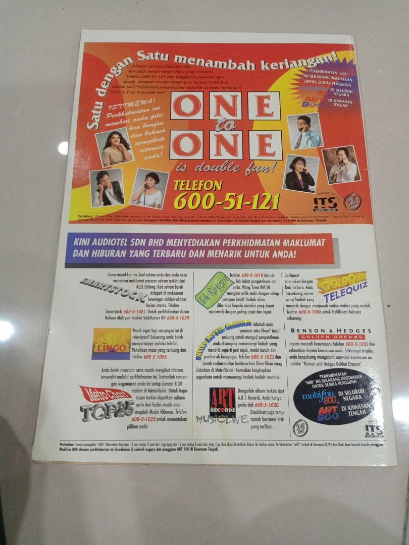 majalah urtv lama - sheila majid 1995, Hobbies & Toys, Books ...