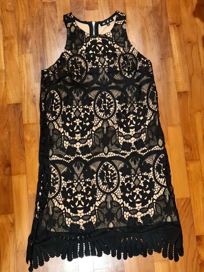 MDS Black Lace Dress, Women's Fashion, Dresses & Sets, Dresses on Carousell