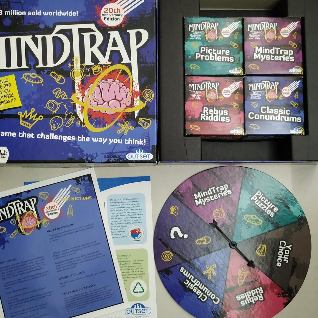 MindTrap Game 20th Anniversary Limited Edition Brain Teaser Collector's ...