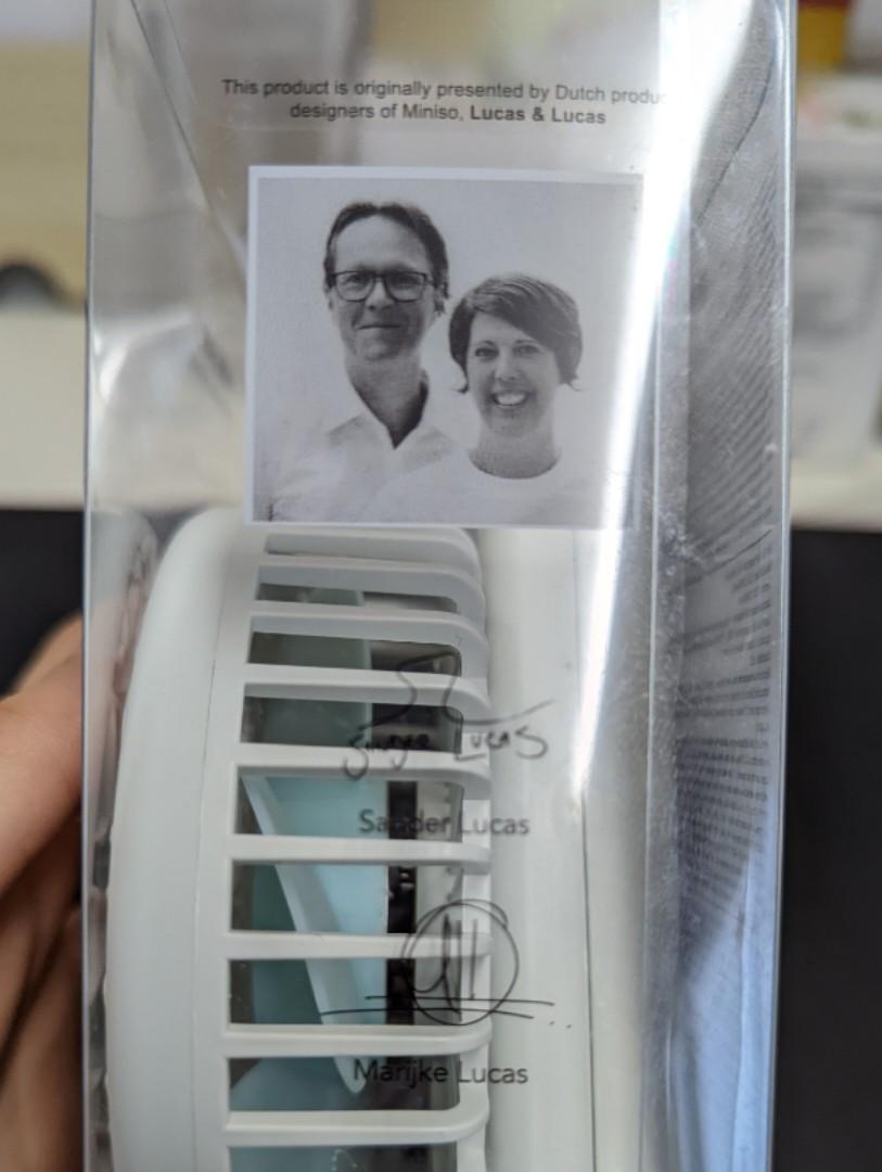 Miniso Portable Fan 1200mAh Lithium Battery Built In, Everything Else ...