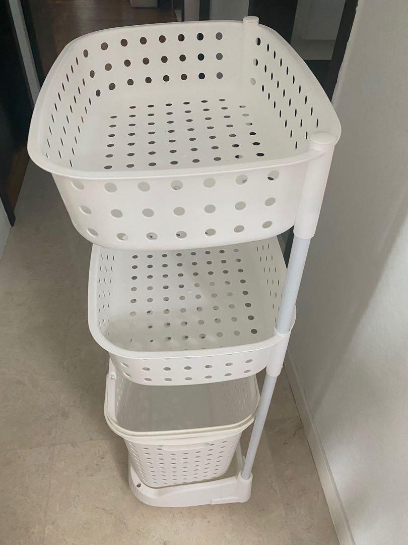 Movable baskets with rollers, Furniture & Home Living, Furniture ...