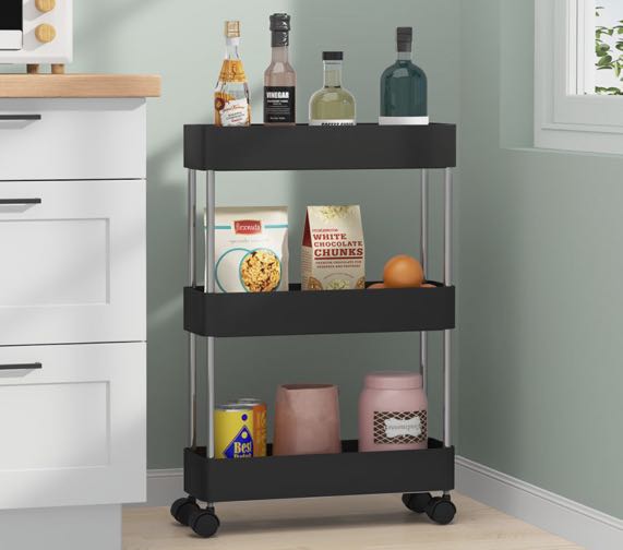 Multilayer Storage Shelf Rack Trolley, Furniture & Home Living ...