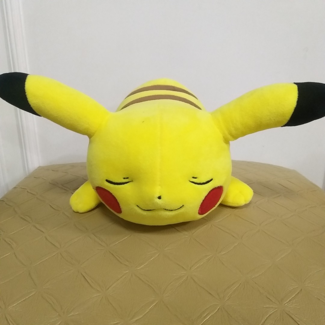 Nintendo Sleeping Pikachu Stuffed Plush Toy, Hobbies & Toys, Toys ...