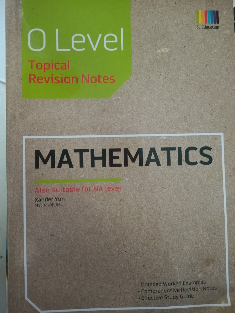 O level Emath topical revision notes, Hobbies & Toys, Books & Magazines ...