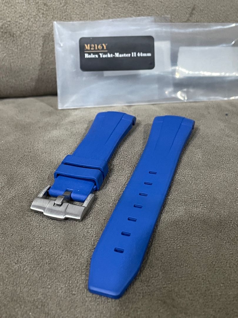 Vagenari Rubber Strap for Rolex YM2 44mm (fixed), Men's Fashion ...
