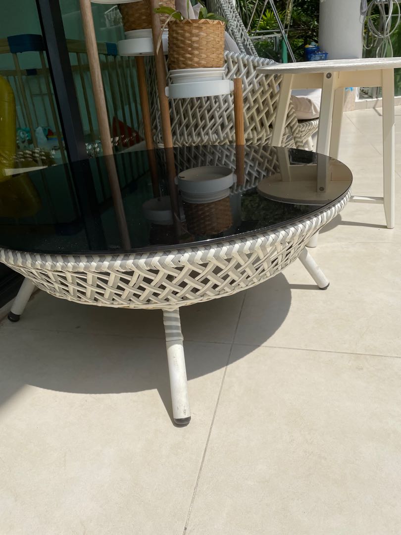 Outdoor balcony tea table, Furniture & Home Living, Furniture, Tables ...