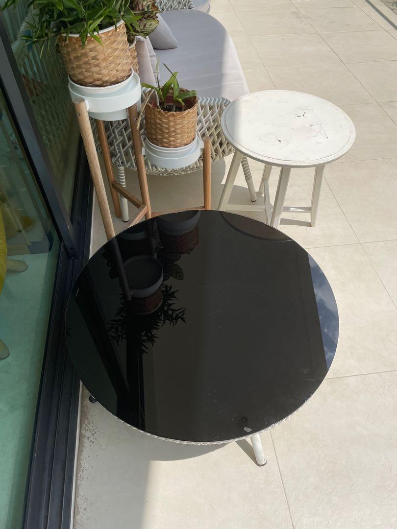 Outdoor balcony tea table, Furniture & Home Living, Furniture, Tables ...