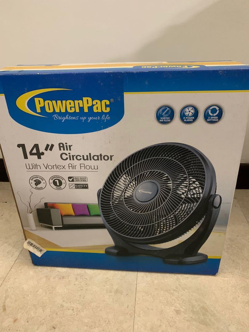 Powerpac 14inch fan, Furniture & Home Living, Lighting & Fans, Fans on ...