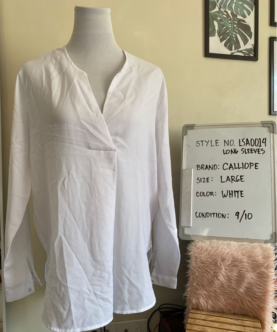 Preloved Calliope Top Shopee Check-out, Women's Fashion, Tops, Blouses ...