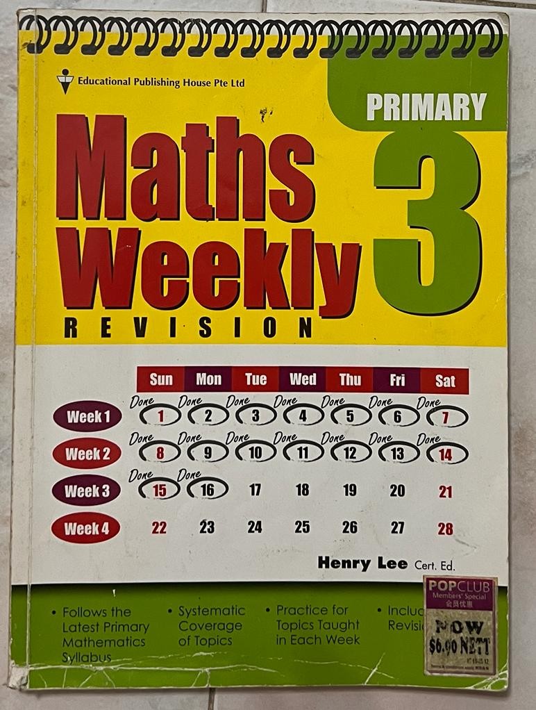 Primary 3 Math book, Hobbies & Toys, Books & Magazines, Assessment ...
