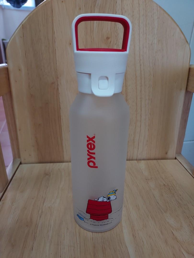 Pyrex Peanuts Limited Edition Glass Water Bottle, Furniture & Home ...