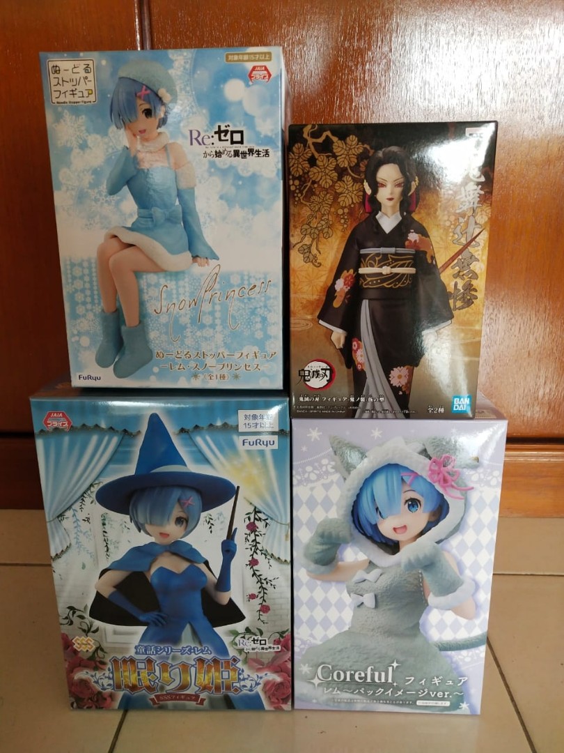Rem and Demon slayer, Hobbies & Toys, Collectibles & Memorabilia, Fan ...