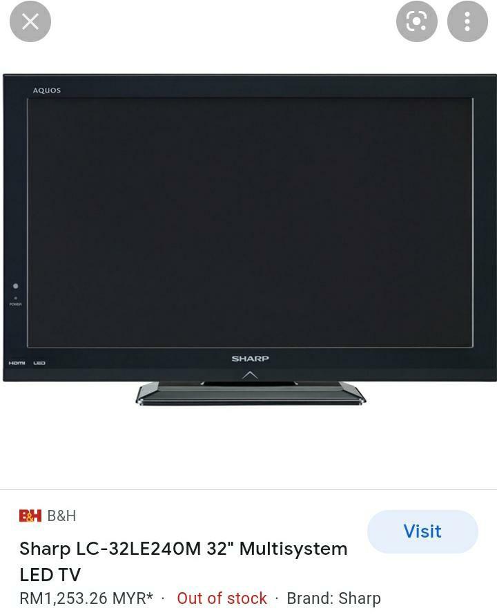 SHARP Led TV model: LE-32LC240M, TV & Home Appliances, TV ...