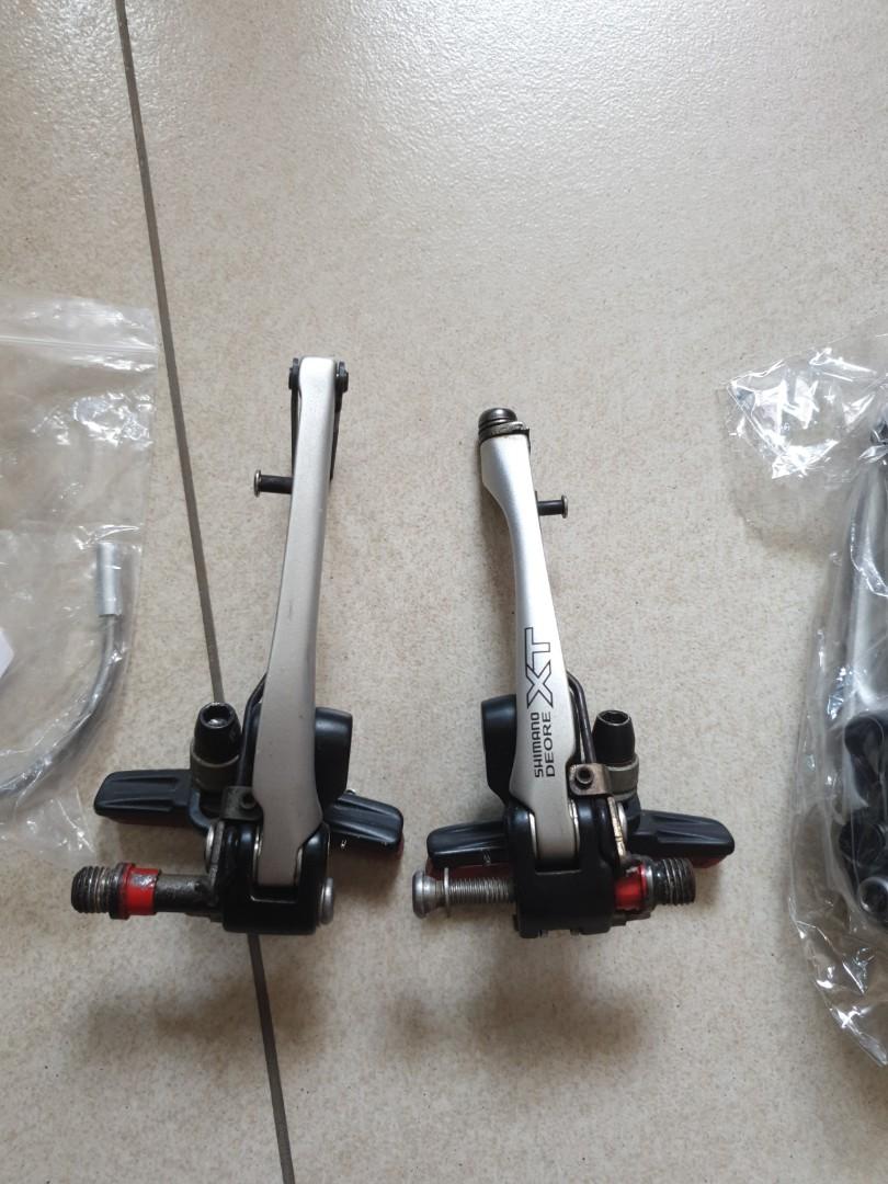 Shimano deore XT V-brake set front& back, Sports Equipment, Bicycles ...