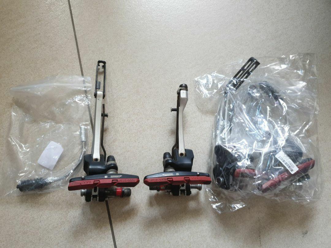 Shimano deore XT V-brake set front& back, Sports Equipment, Bicycles ...