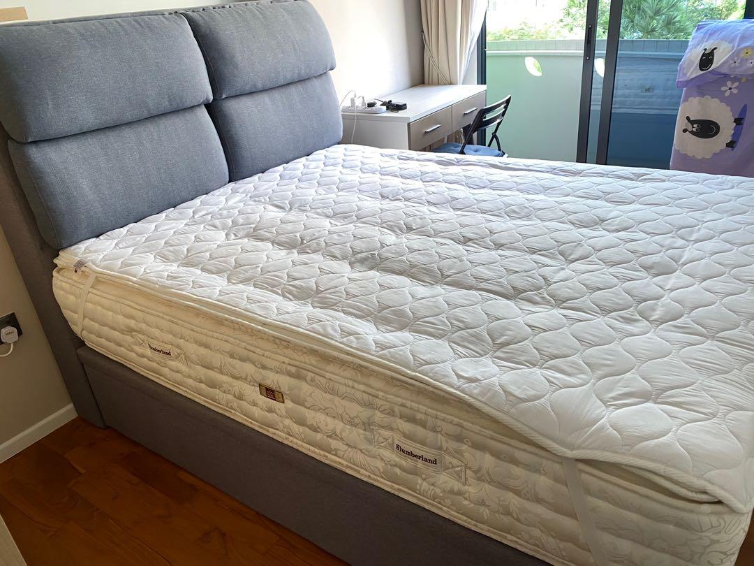 Slumberland crown jewel (classic design) + bed frame, Furniture & Home ...