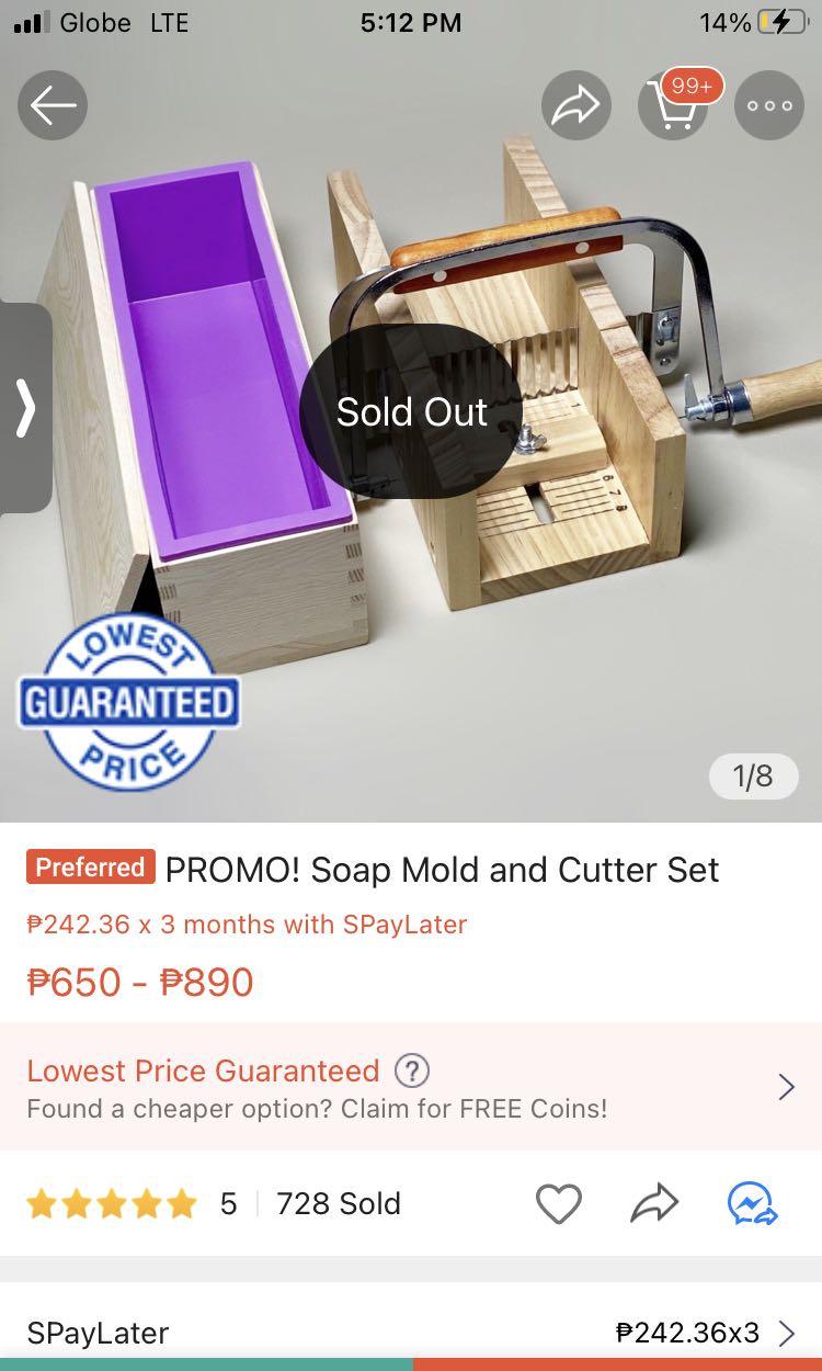 Soap Molder, Cutter, Silicon Mold, Glasses, Glass Rod Set for Soap ...