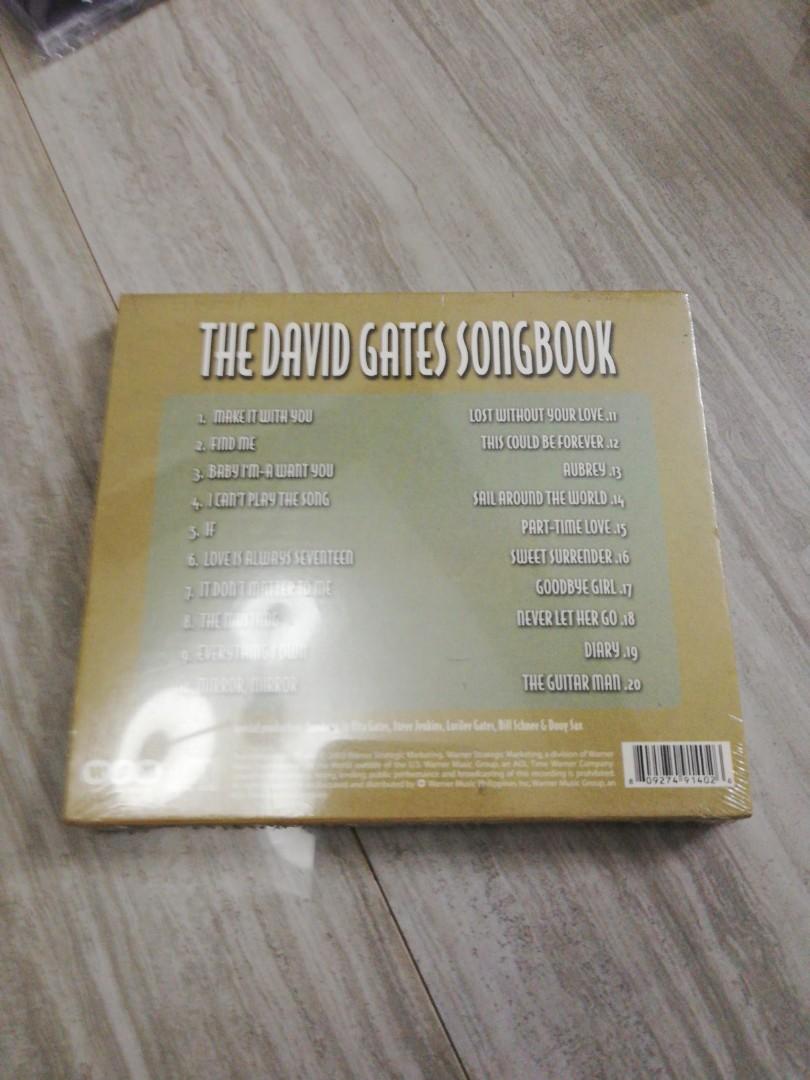 The David Gates Songbook CD Album, Hobbies & Toys, Music & Media, CDs ...