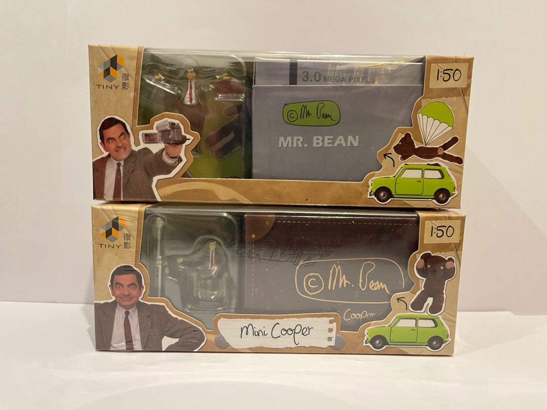 Tiny mr.bean Mini Cooper x2, 興趣及遊戲, 玩具 & 遊戲類 - Carousell