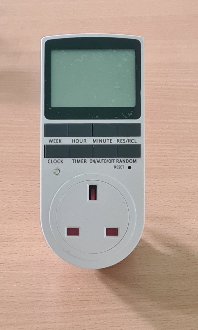 UK type digital timer plug, TV & Home Appliances, Electrical, Adaptors ...