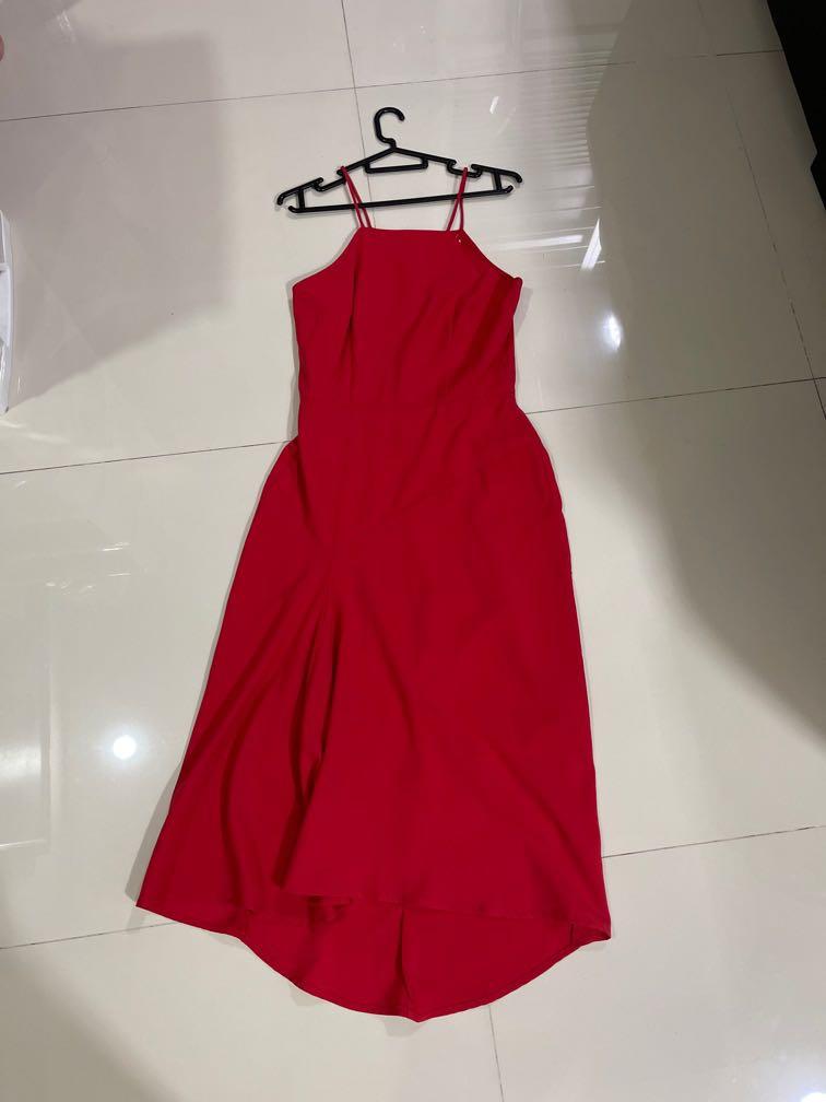 [$10 MAILED] MDS Red Dress, Women's Fashion, Dresses & Sets, Dresses on ...