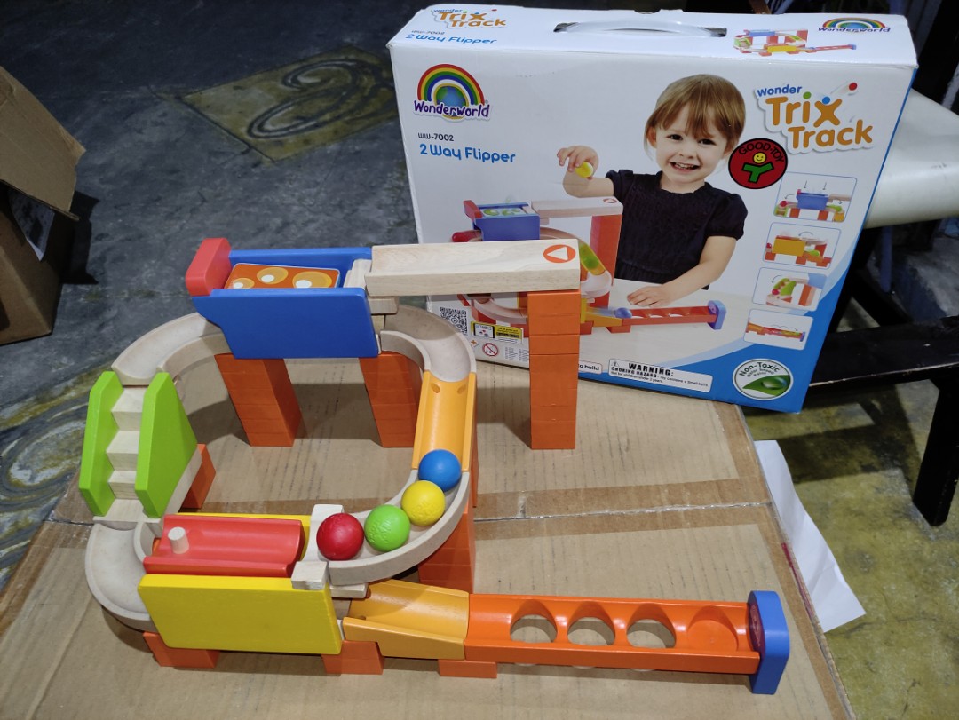 2 way Flipper wooden toy japans surplus, Babies & Kids, Infant Playtime ...