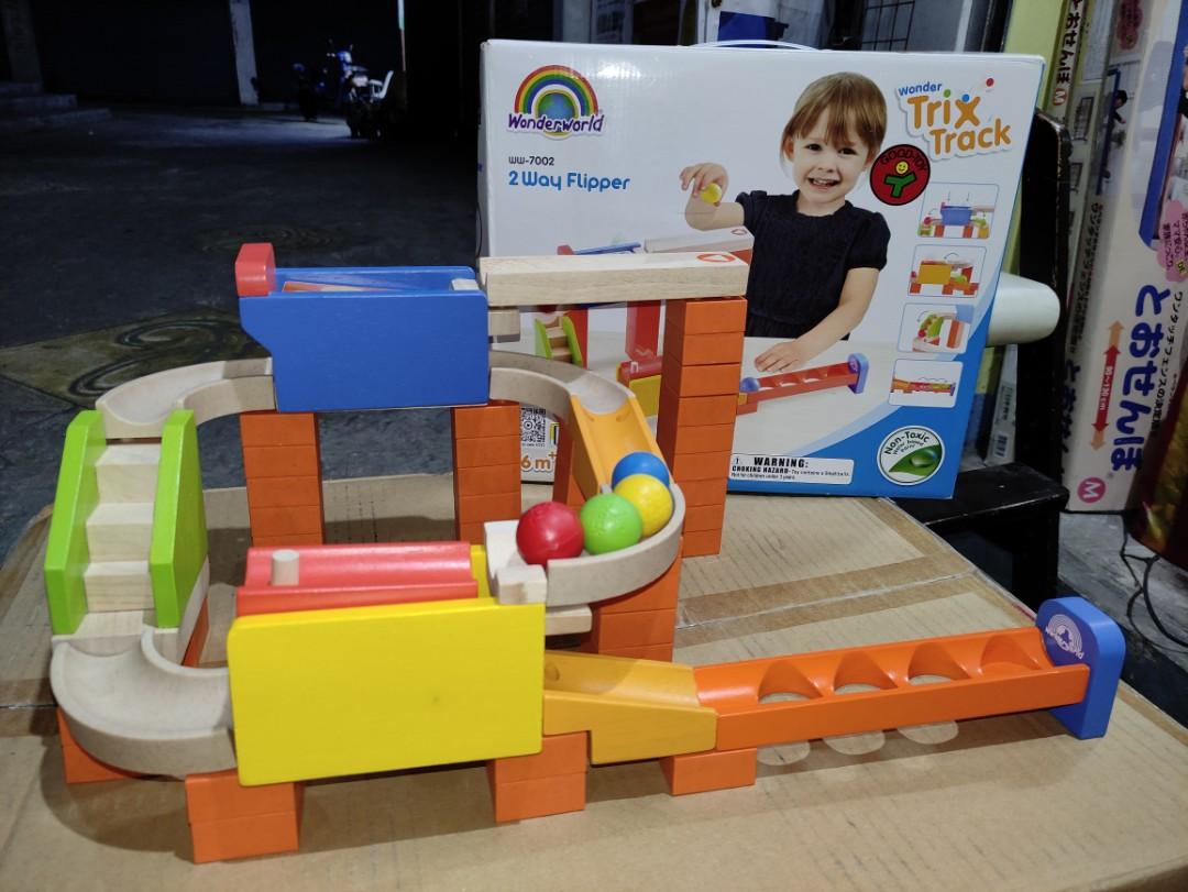 2 way Flipper wooden toy japans surplus, Babies & Kids, Infant Playtime ...