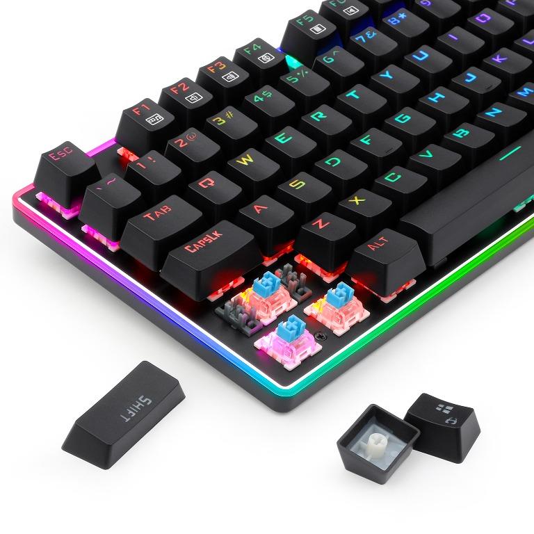 全新行貨長期現貨 Abkoncore K595 Gaming Mechanical Keyboard 電競機械鍵盤 (青鈾), 電腦＆科技, 電腦周邊及配件, 電腦鍵盤及相關產品 ...