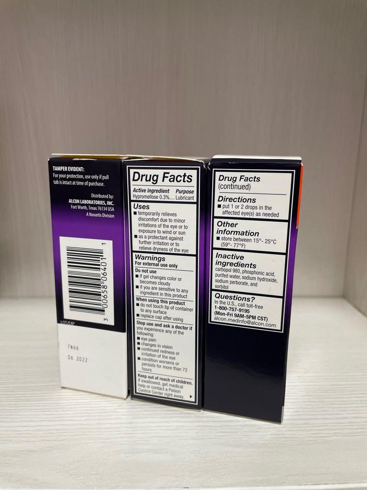 Alcon Genteal Gel 睛瑩潤眼啫喱 10g severe dry symptom relief /lubricant eye ...