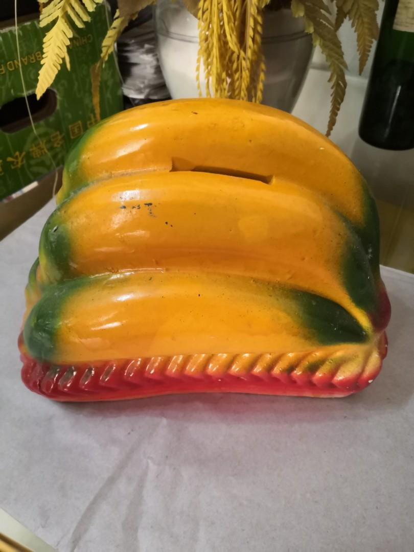 Banana ceramic coin bank, Hobbies & Toys, Collectibles & Memorabilia ...